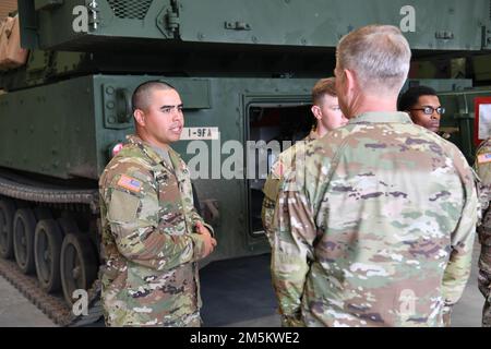 A modernized Paladin M109A7 howitzer, assigned to the “BattleKings ...
