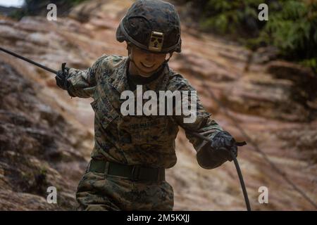 U.S. Marine Corps Cpl. Lydia Gordon, a combat graphics specialist with ...