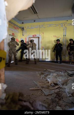 A member of the Republika Srpska's Special Anti-Terrorist Unit (RS CAJ ...