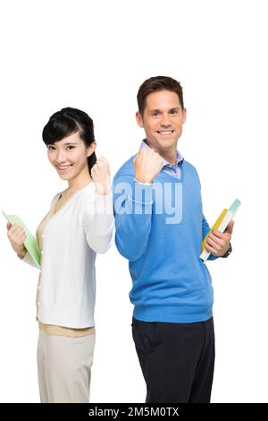 Foreign teachers and young women Stock Photo - Alamy