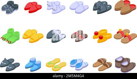Warm floor icons set isometric vector. Heat floor. Climate comfort ...