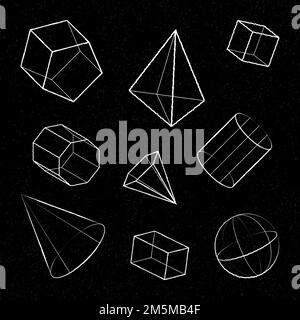 3D geometric shape set vector Stock Vector Image & Art - Alamy