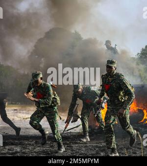 Guyana Defence Force (GDF) members compete in the First Quarterly ...