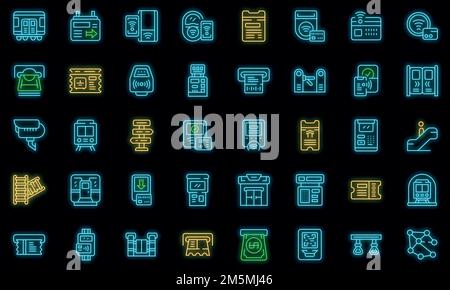 Subway ticket machine icon. Outline Subway ticket machine vector icon ...