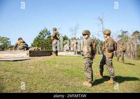 U.S. Marine Corps Col. Douglas Burke (left), the commanding officer of ...