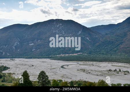 Fluss, Tagliamento, Wildfluss, Alpen, ursprünglich, natürlich ...