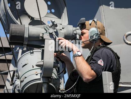 ATLANTIC OCEAN (March 28, 2022) – An MH-60R Sea Hawk, assigned to the ...