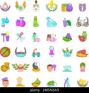 beauty and spa web icons in grunge style for user interface design ...