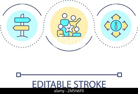 Company development way loop concept icon Stock Vector Image & Art - Alamy