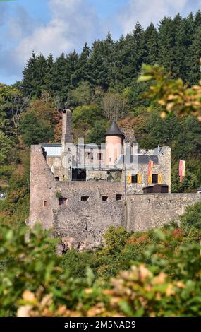 Oberstein Castle, ruin of a medieval hilltop castle in Idar-Oberstein ...