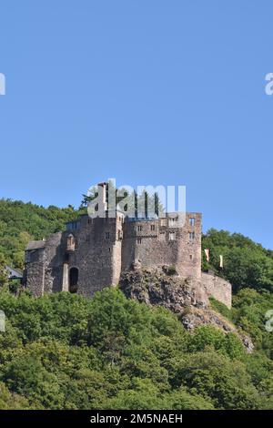 Oberstein Castle, ruin of a medieval hilltop castle in Idar-Oberstein ...