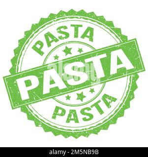 PASTA text written on green rectangle stamp sign Stock Photo - Alamy