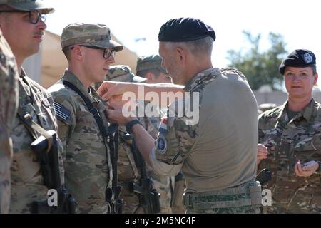 Norwegian Army officers present U.S. Soldiers assigned to Task Force ...