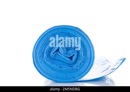 Plastic garbage bags, macro, isolated on white background Stock Photo ...