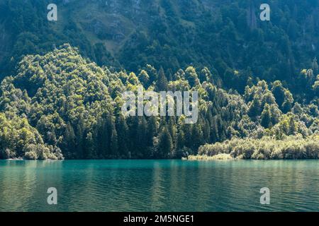 Light mood at Lake Kloental, Kloental, Canton Glarus, Switzerland Stock ...