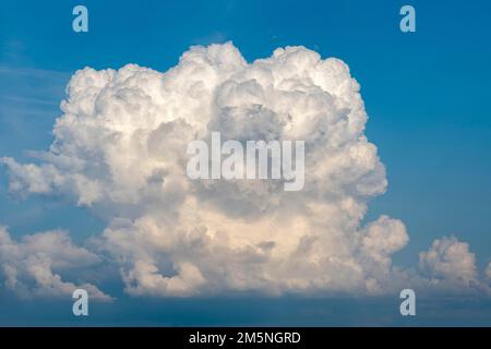 Cumulonimbus, thundercloud against blue sky, Germany Stock Photo - Alamy