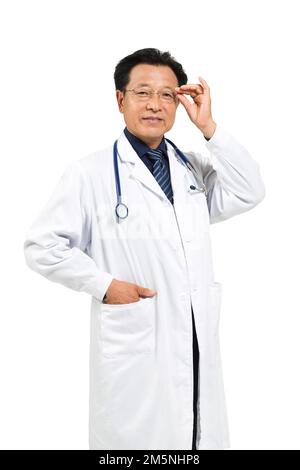 Shed older male doctor Stock Photo - Alamy
