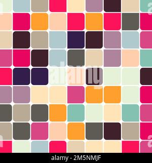 Color checkered squares background generative pattern illustration ...