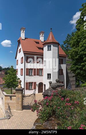 The White Castle built in 1471, today used as a museum, Heroldsberg ...