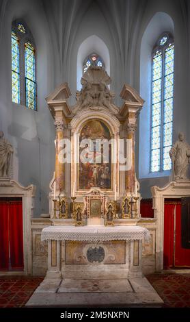 Interior of the Cathedral, Bolzano, Province of Bolzano, South Tyrol ...