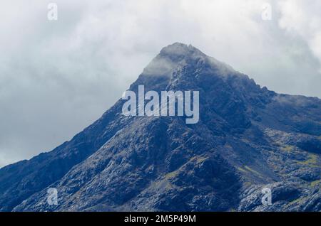 The peaks of Sgurr nan Gillean (965m, centre), Am Basteir (935m) and ...