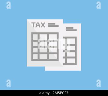 Payment of taxes. Tax form, financial calendar, magnifying glass Stock ...