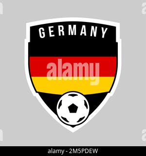 Illustration of Germany Team Badge for Football Tournament Stock Photo ...