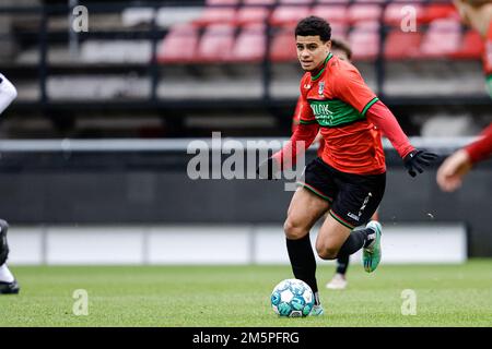 NIJMEGEN, NETHERLANDS - DECEMBER 30: Elayis Tavsan of N.E.C. during the ...