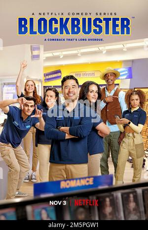 Blockbuster Netflix Melissa Fumero & Randall Park Stock Photo - Alamy