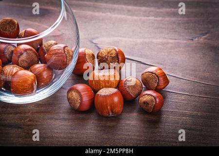 Food and drink concept Stack of hazelnuts in glass jar Stock Photo - Alamy