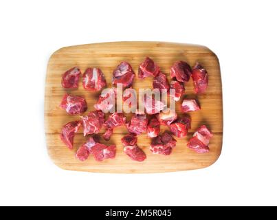 Top quality beef meet in different cuts on a wooden table Stock Photo ...