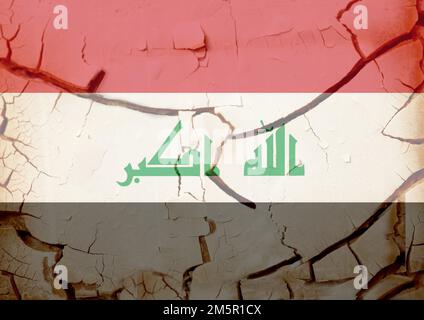 Iran Flag Painted on Aged Concrete Wall Stock Photo - Alamy