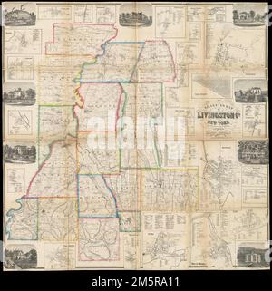Map of Livingston in New York Stock Photo - Alamy