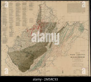 Map of Virginia and West Virginia. Relief shown by hachures and spot ...