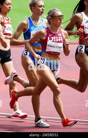 Elle Purrier St. Pierre (USA) competing in the Women's 1500 metres ...