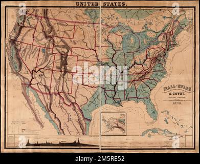 The national atlas of the United States of America Stock Photo - Alamy
