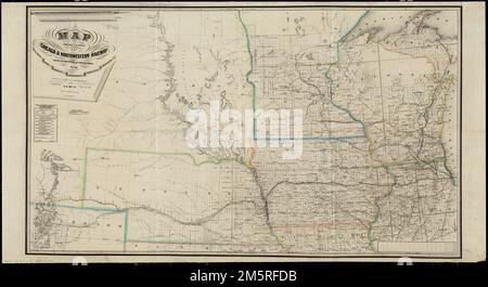 Map of Iowa. Relief shown by hachures. Includes list of land offices ...