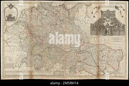 A new map of Germany, Hungary, Transilvania & the Suisse cantons : with ...