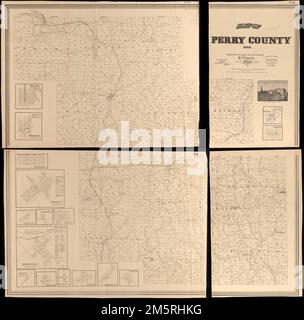 Map of Perry in Ohio Stock Photo - Alamy