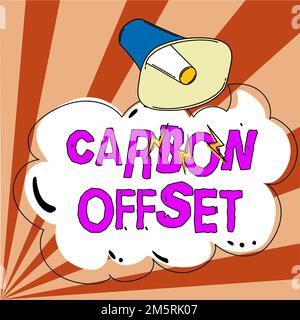 Conceptual caption Carbon Offset, Business idea Reduction in emissions ...