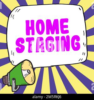 Handwriting text Home Staging. Business overview Act of preparing a ...