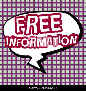 Inspiration showing sign Free Information. Business showcase knowledge ...