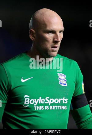 Birmingham City’s John Ruddy looks on during the Sky Bet Championship ...