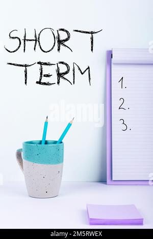 Handwriting text Short Term, Business overview occurring over or ...