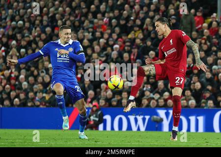 Darwin Núñez #27 of Liverpool during the Carabao Cup Fourth Round match ...