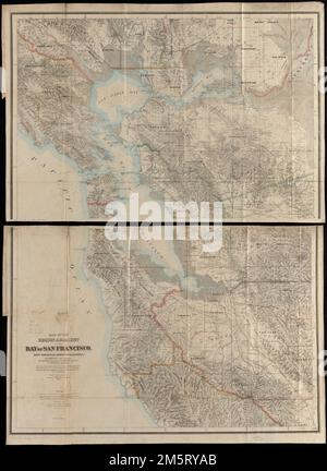 Map of the region adjacent to the bay of San Francisco. Relief shown by ...
