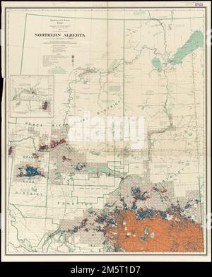 Northern Alberta : map showing disposition of lands , Land use, Alberta ...