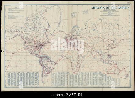 Airways of the world on Mercator's projection , Airways, Maps, World ...