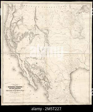 Map of the United States. Relief shown by hachures. Prime meridian ...