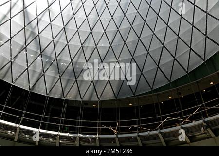 Fulton Center's atrium is capped by the "Sky Reflector Net" apparently ...